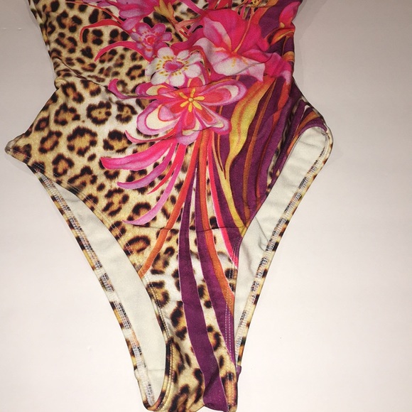 Bahimi | Swim | Bahimi One Piece Floral Leopard Swimsuit | Poshmark